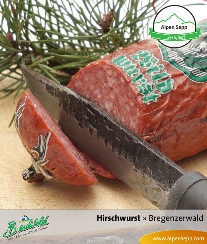 Hirschwurst 🥇 Wildwurst vom Super Rotwild | 320 g